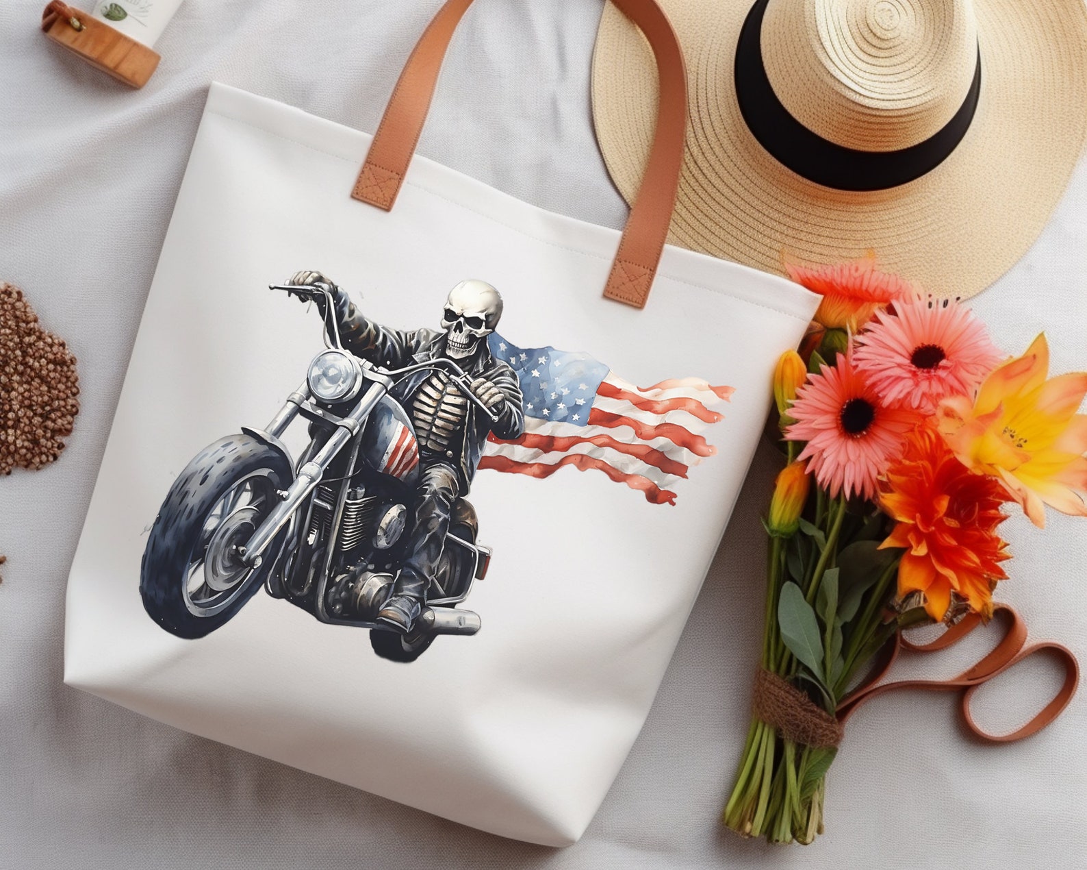 Patriotic Skeleton Biker Graphic, Motorcycle Shirt Design, Patriotic ...