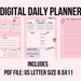 8.5x11 Editable Digital Daily Planner, Organization, for Routines ...