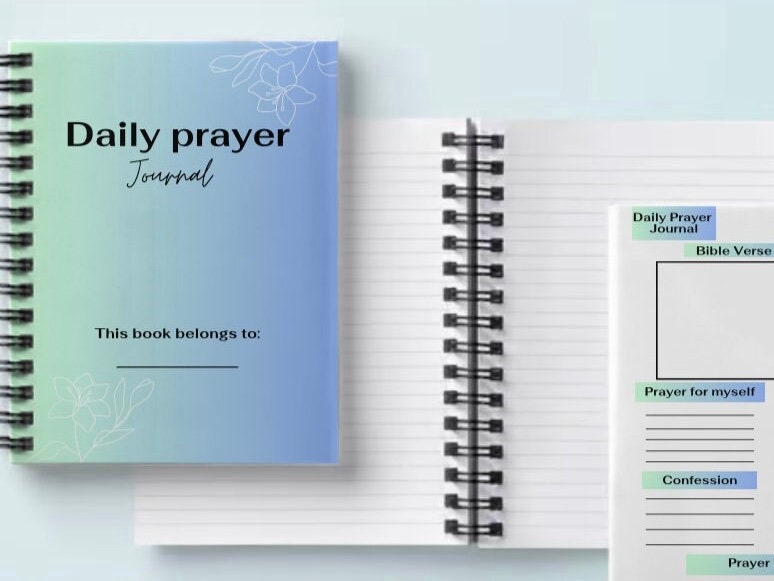 Printable and Editable Daily Prayer Journal, PDF , Size 8.5x11in - Etsy