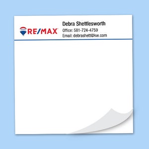 Customizable RE/MAX Sticky Notes, Professional Realtor Sticky Notes ...