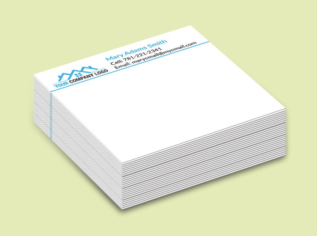 Customizable Realtor Sticky Notes, Professional Realtor Sticky Notes ...