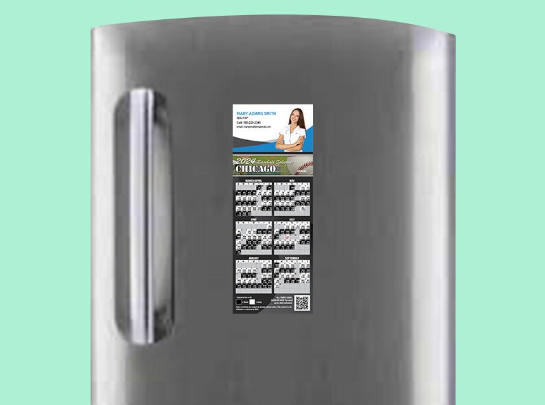 Chicago White Sox Baseball Magnetic Schedule, Peel N Stick Baseball ...