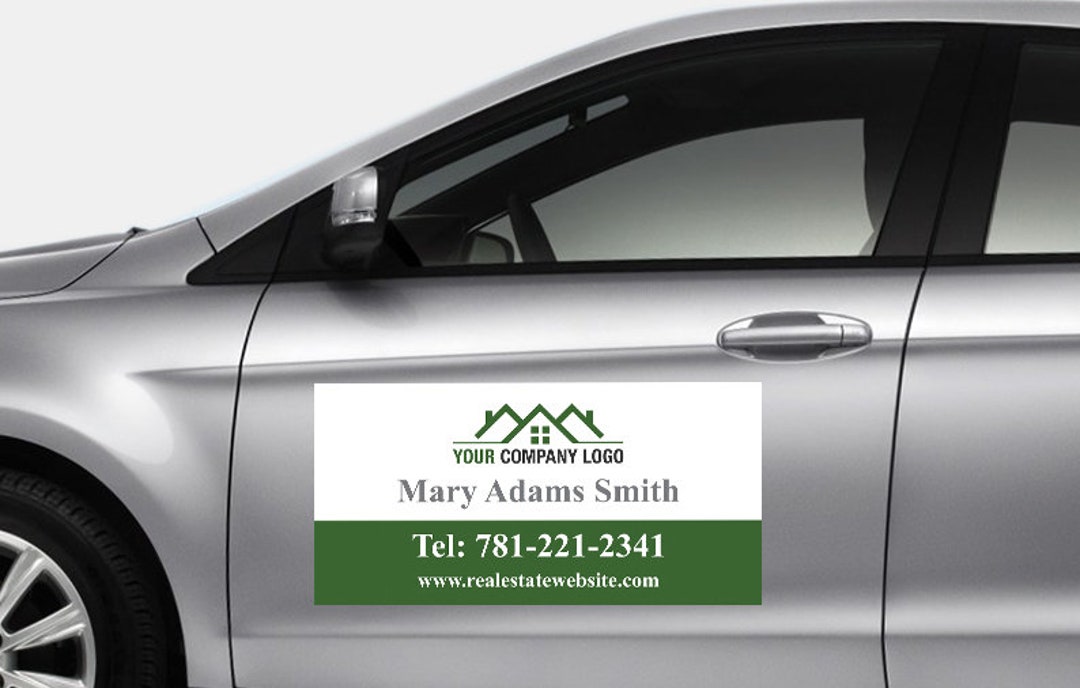 Realtor Car Magnets, Personalized Real Estate Marketing (12x24) - Etsy