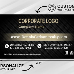 Personalized Century 21 Business Cards, 16pt Stock - Etsy