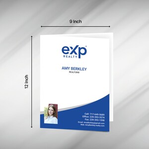 Custom Exp Realty Presentation Folders, Exp Realty Branded Folders, Exp ...