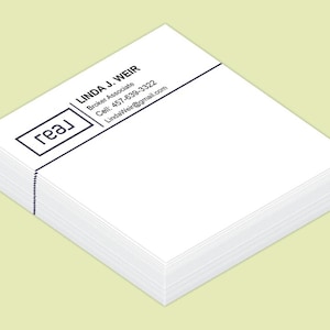 One Real Customizable Sticky Notes, Professional Realtor Sticky Notes ...