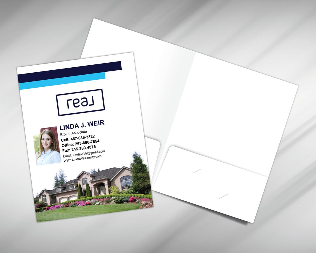 One Real Custom Presentation Folders, One Real Branded Folders, One ...