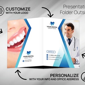 Custom Dental Presentation Folders: Branded Pocket Folders - Etsy