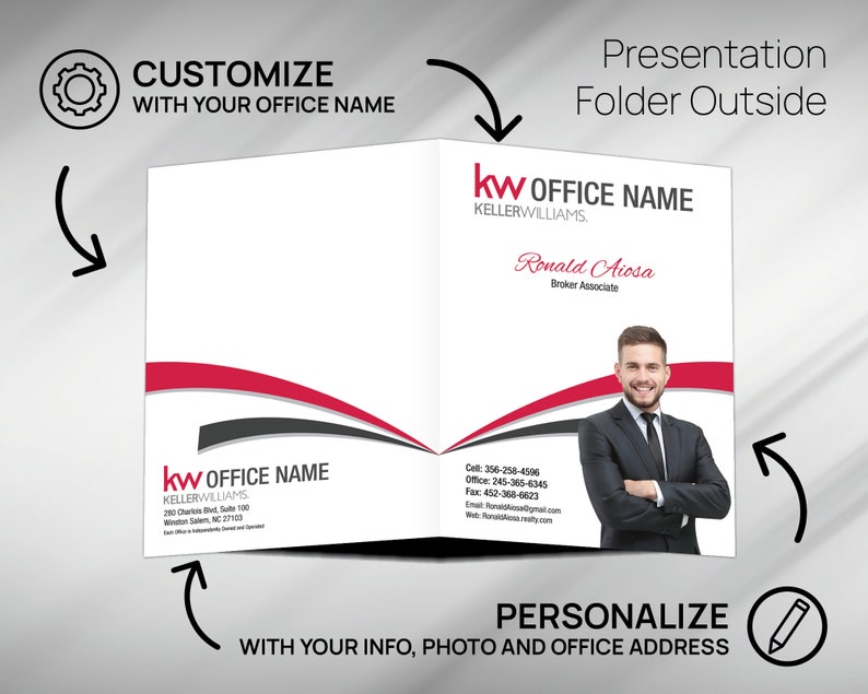 Custom Keller Williams Presentation Folders, KW Branded Folders, Keller Williams Folders, KW ...