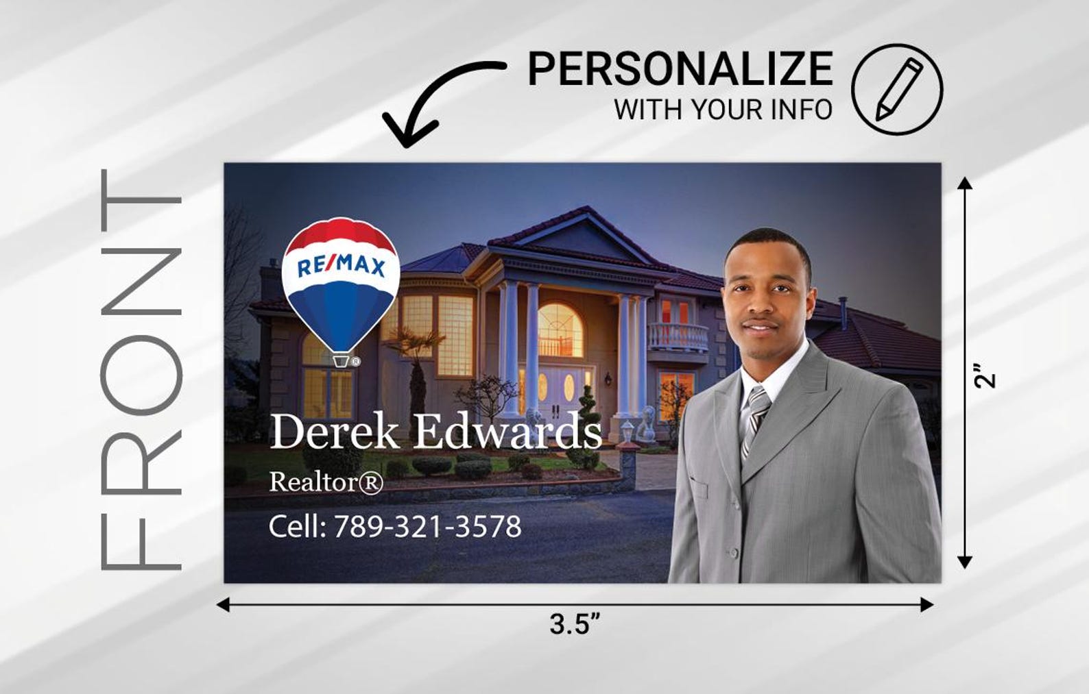 Personalized RE/MAX Business Cards, 16pt Stock - Etsy