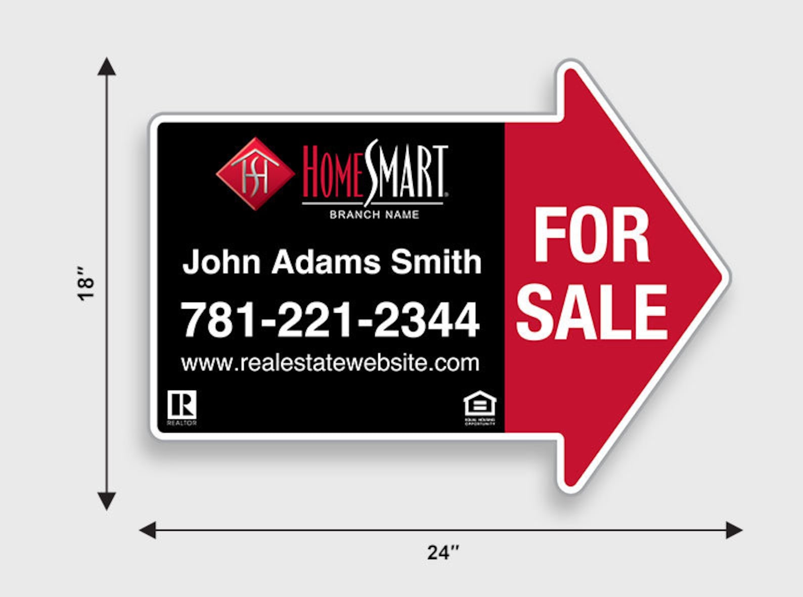 Homesmart Arrow Shaped Signs, Professional Arrow Shaped Signs With ...