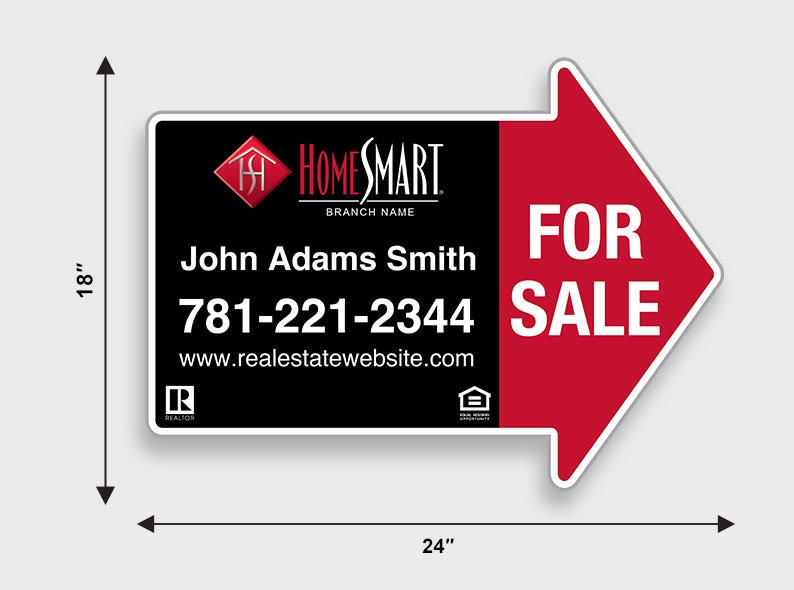 Homesmart Arrow Shaped Signs, Professional Arrow Shaped Signs With ...