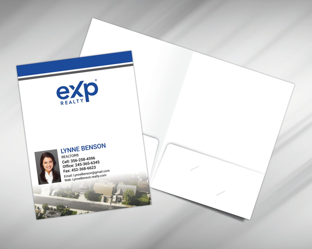 Custom Exp Realty Presentation Folders, Exp Realty Branded Folders, Exp ...