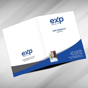 Custom Exp Realty Presentation Folders, Branded Pocket Folders - Etsy
