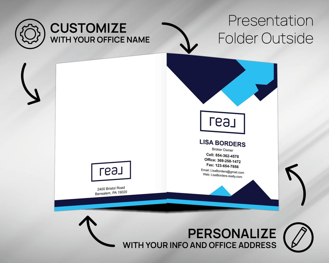 One Real Custom Presentation Folders, One Real Branded Folders, One ...
