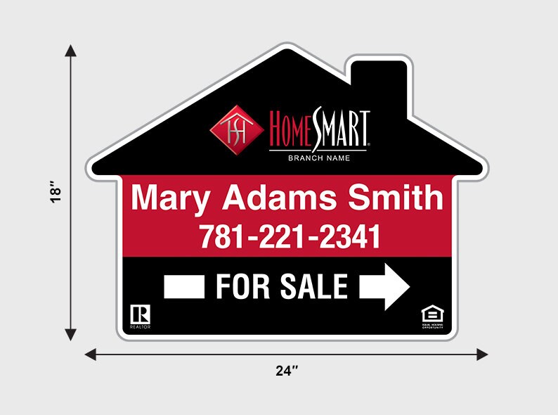 Homesmart House Shaped Signs, Professional House Shaped Signs With ...