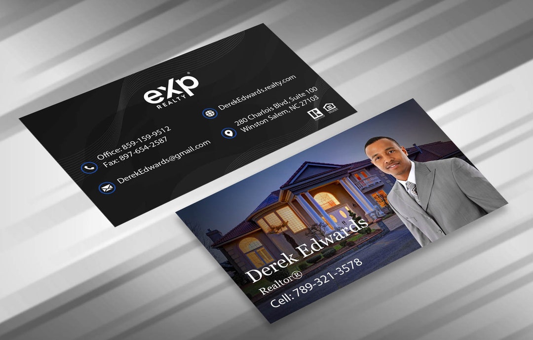Exp Realty Business Cards, Professional Business Cards, Personalized ...