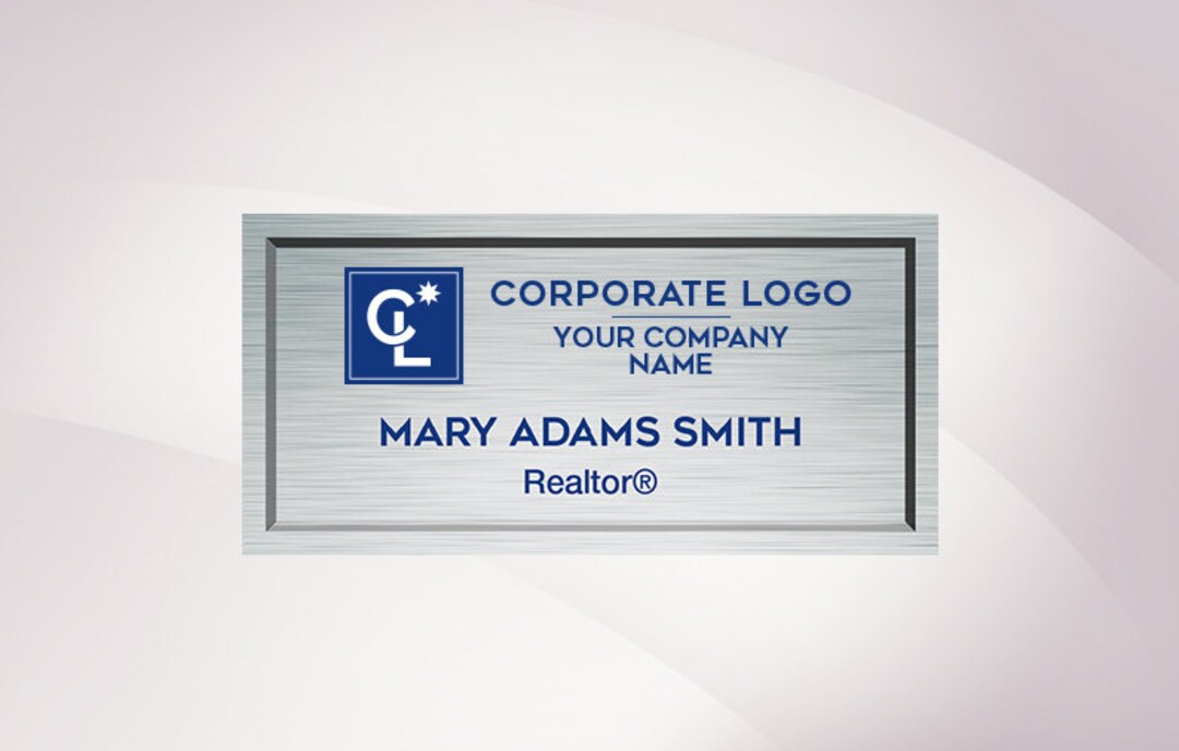 Customizable Coldwell Banker Name Badges, Professional Realtor Name ...