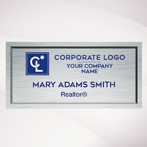 Customizable Coldwell Banker Name Badges, Professional Realtor Name ...
