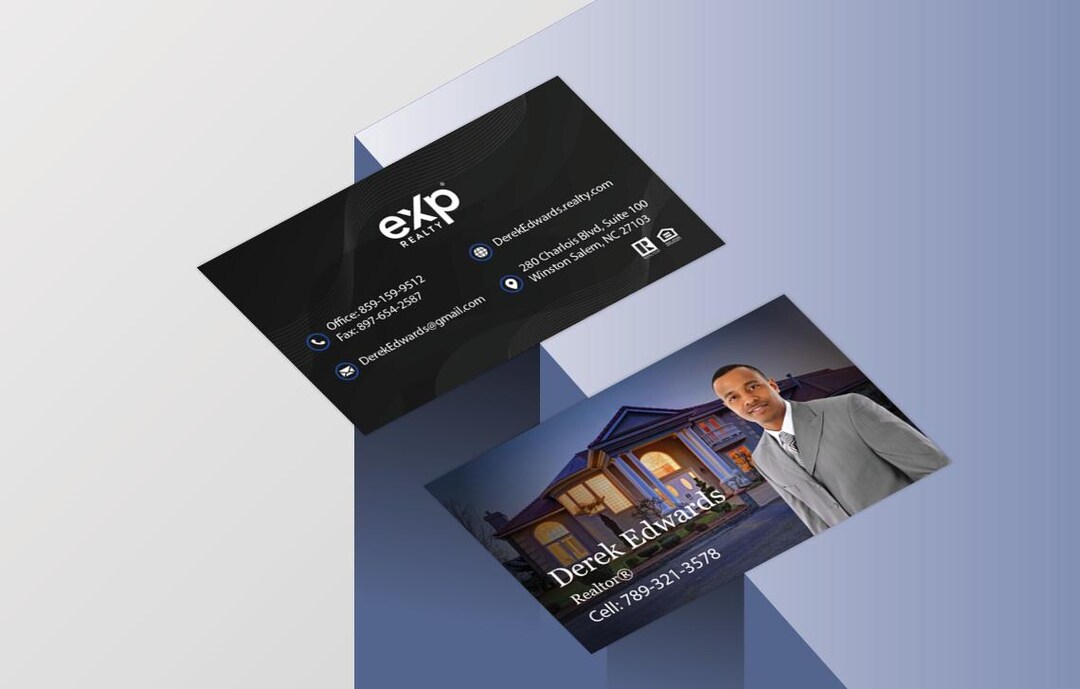 Exp Realty Business Cards, Professional Business Cards, Personalized ...