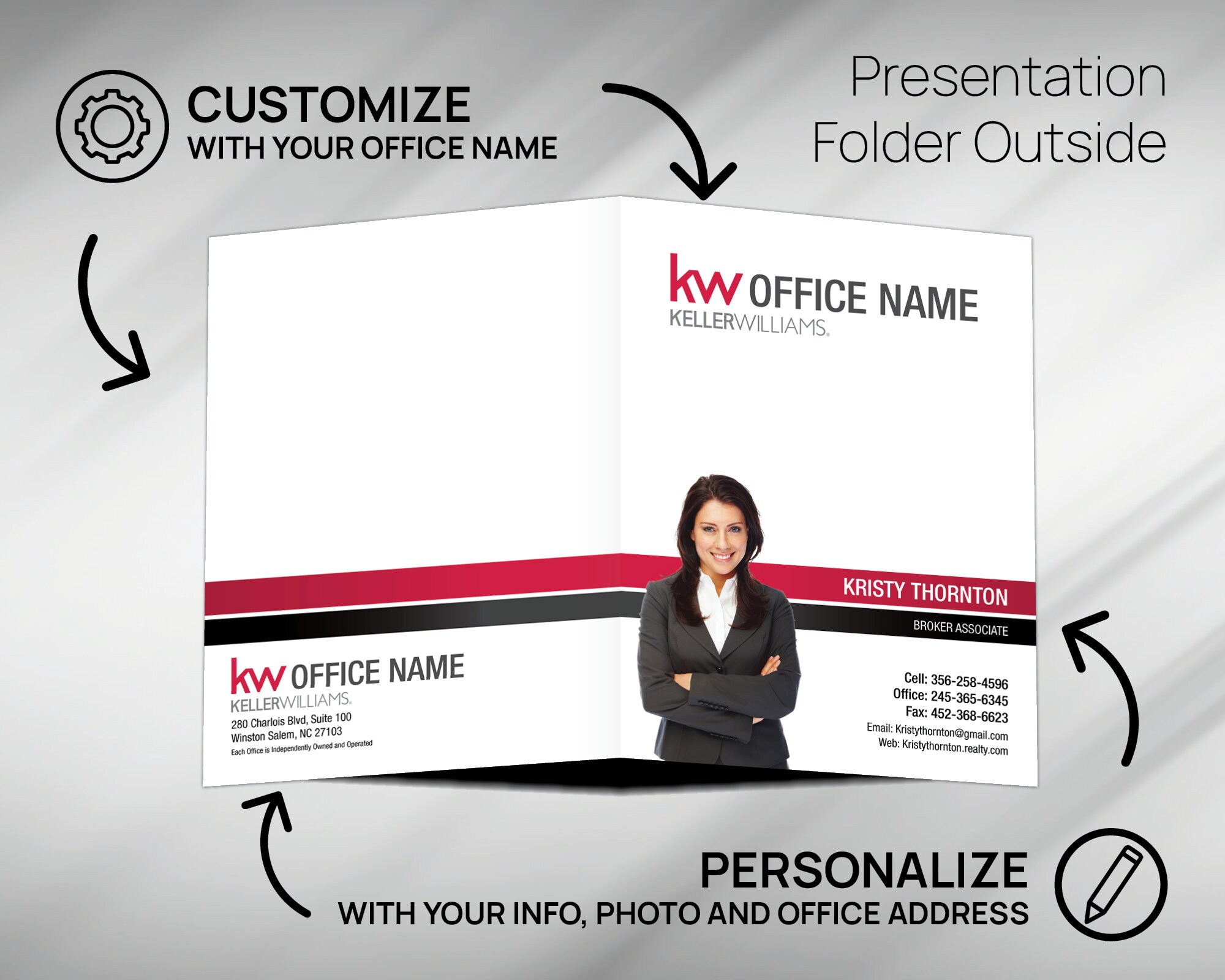 Custom Keller Williams Presentation Folders, KW Branded Folders, Keller Williams Folders, KW ...