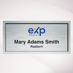 Customizable Exp Realty Name Badge, Realtor Agent ID Tag - Etsy