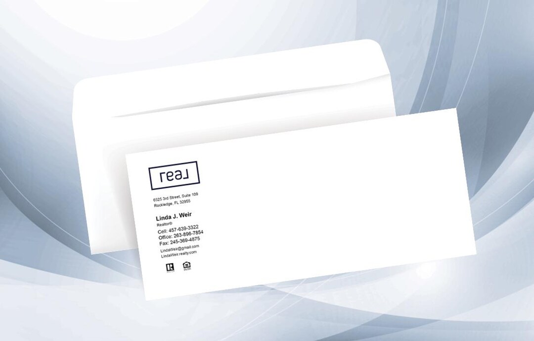 Personalized Realtor Envelopes, Branded Real Estate Office Stationery ...