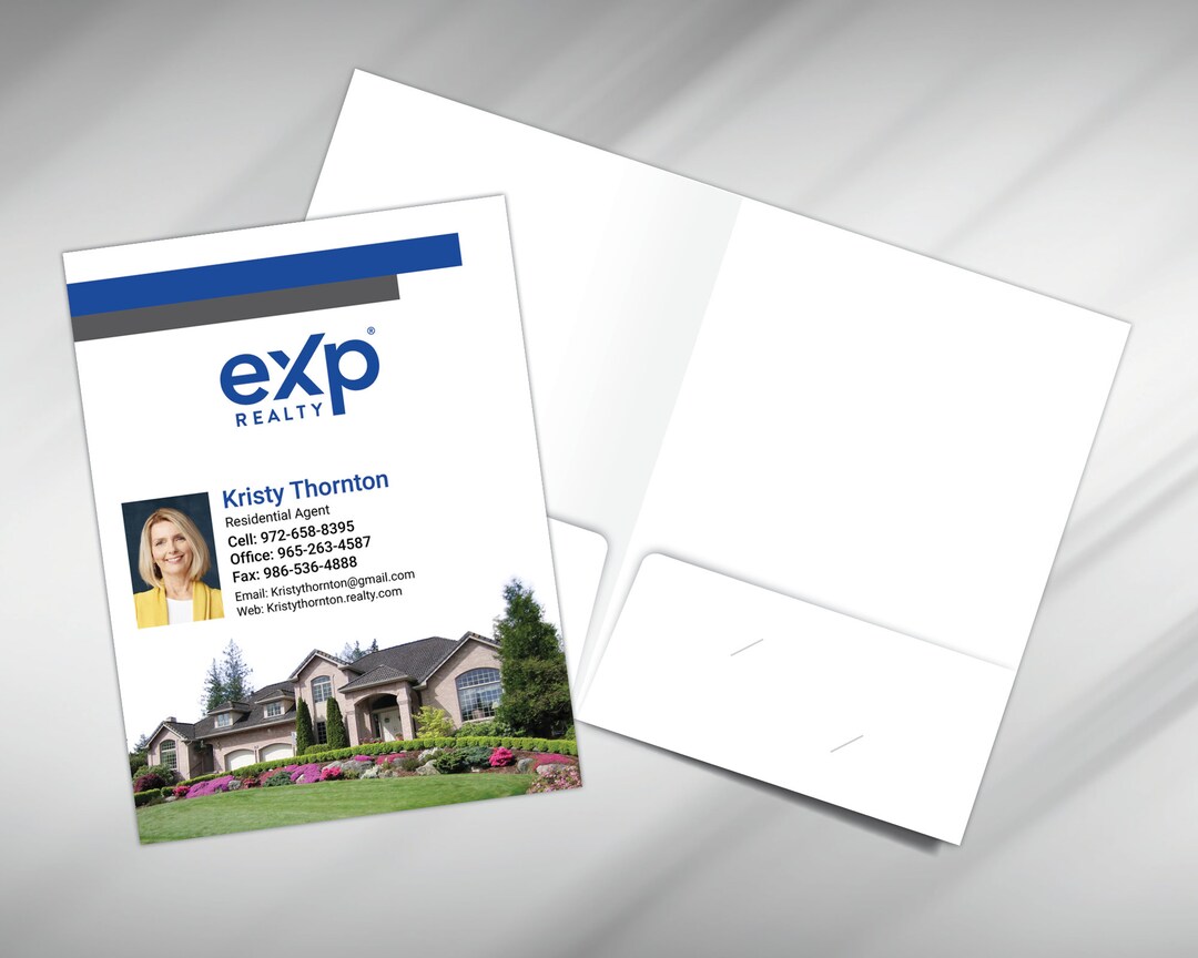 Custom Exp Realty Presentation Folders, Exp Realty Branded Folders, Exp Realty Folders, Exp ...
