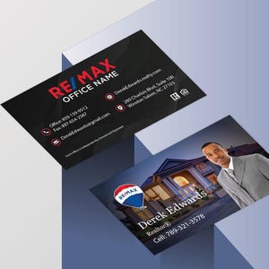 RE/MAX Business Cards, Professional Business Cards, Personalized ...