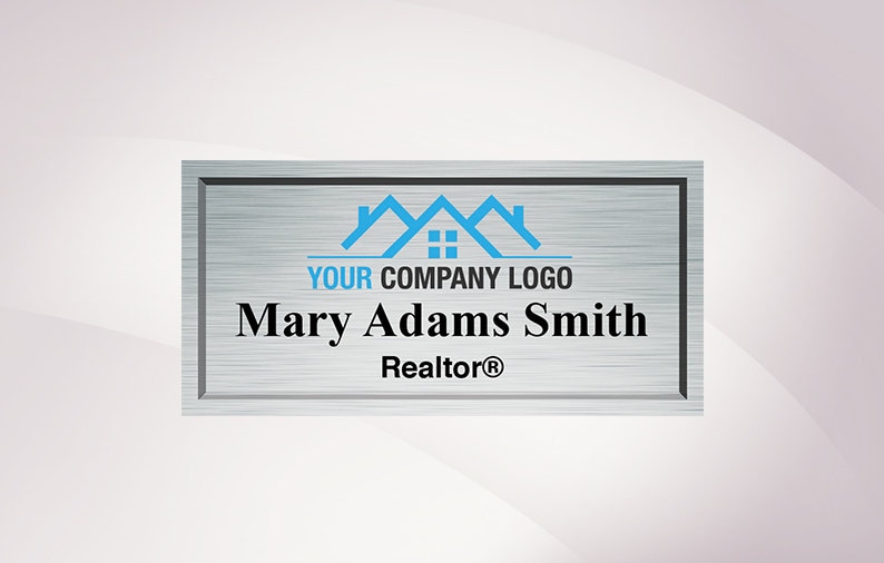 Customizable Realtor Name Badge, Personalized Agent ID Tag - Etsy