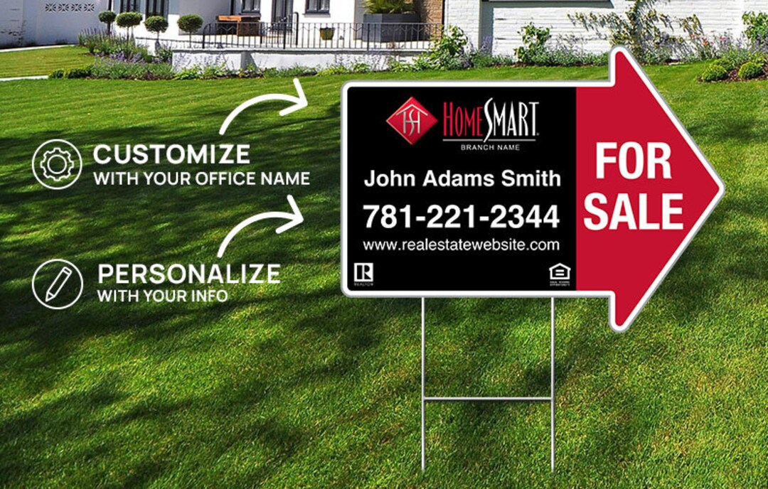 Homesmart Arrow Shaped Signs, Professional Arrow Shaped Signs With ...