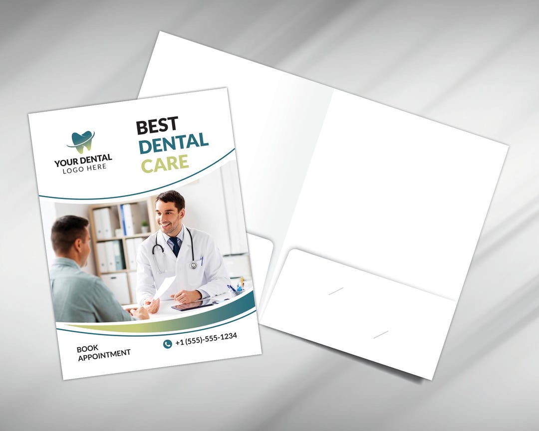 Custom Dental Presentation Folders, Dental Branded Folders, Dental Folders, Dental Pocket ...