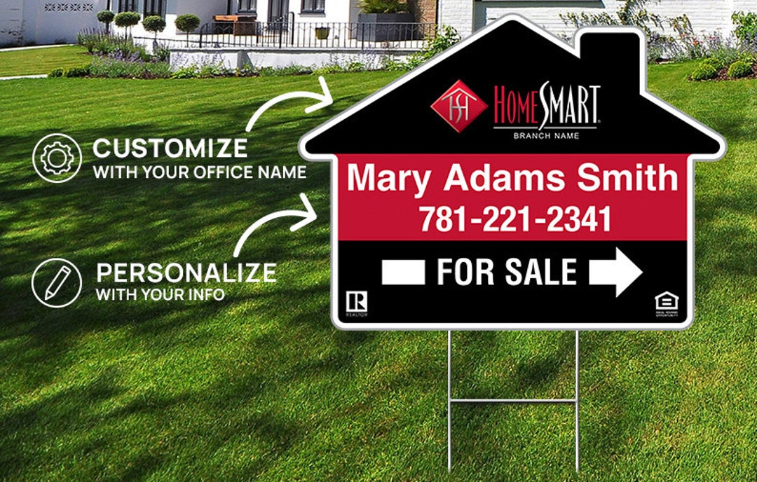 Homesmart House Shaped Signs, Professional House Shaped Signs With ...