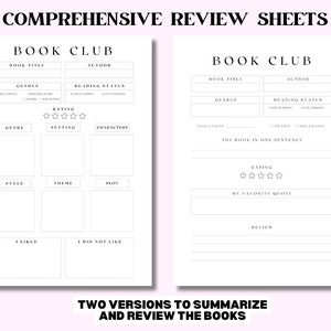 Book Club Bundle, Book Club Discussion Kit, Printable Book Club ...