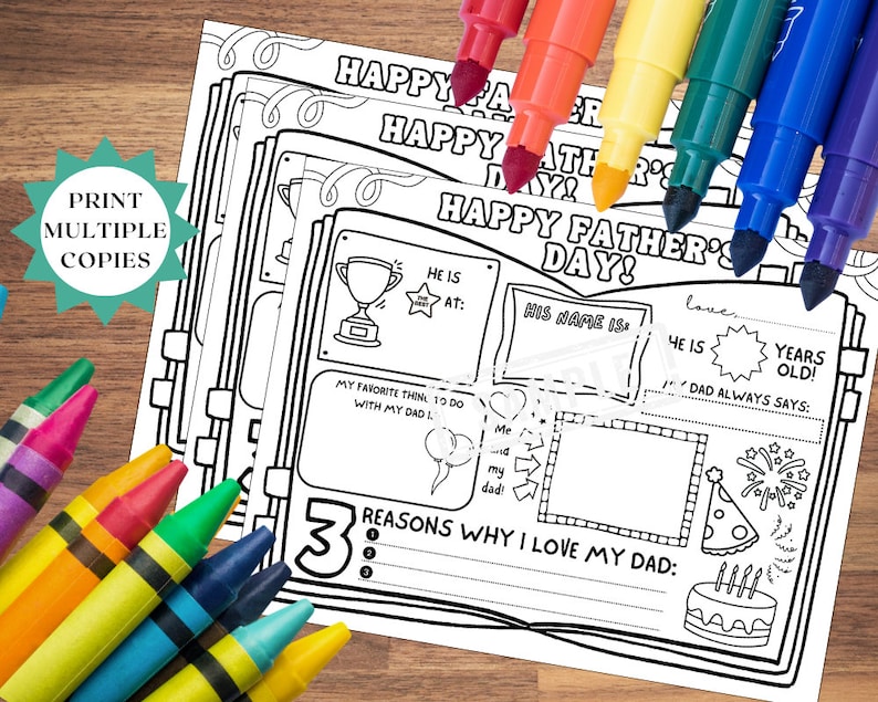Happy Fathers Day Coloring Page, All About Dad, Happy Fathers Day Card ...
