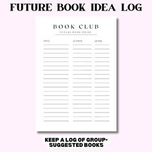 Book Club Bundle, Book Club Discussion Kit, Printable Book Club ...