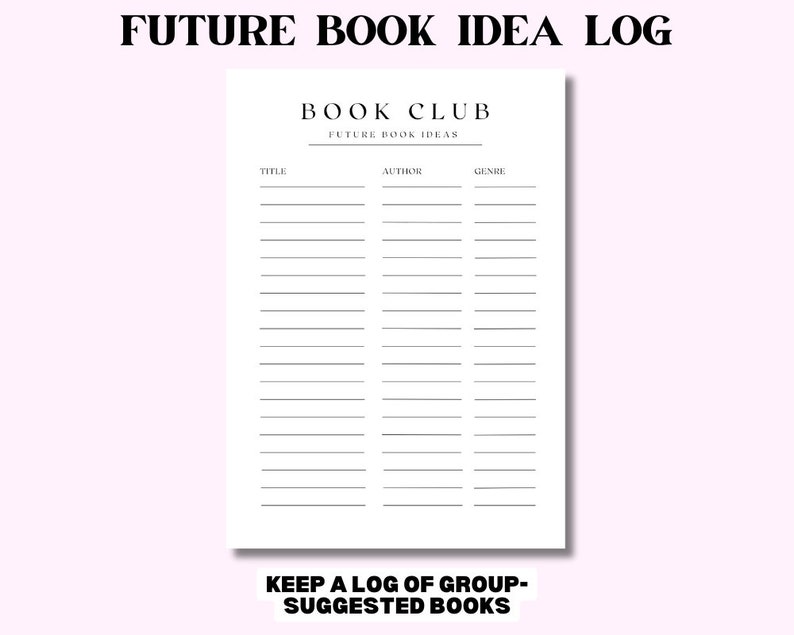 Book Club Bundle, Book Club Discussion Kit, Printable Book Club ...