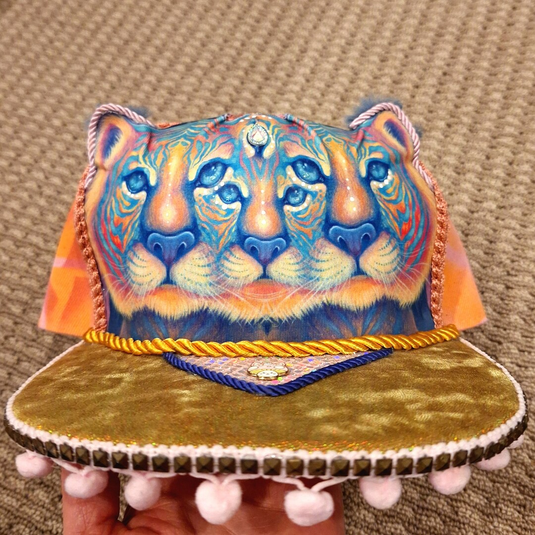 Best Music Festival Psychedelic Rave Costume Hat Ever - Etsy