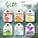 Birthday Dinosaur Gift Tags - Etsy