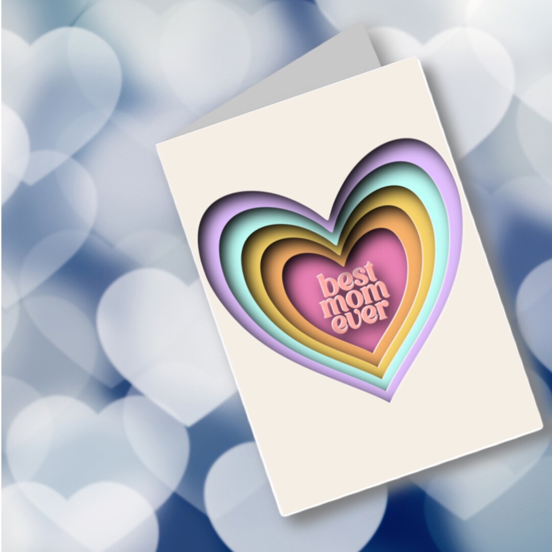 Printable Mother's Day Cut-out Card - Etsy