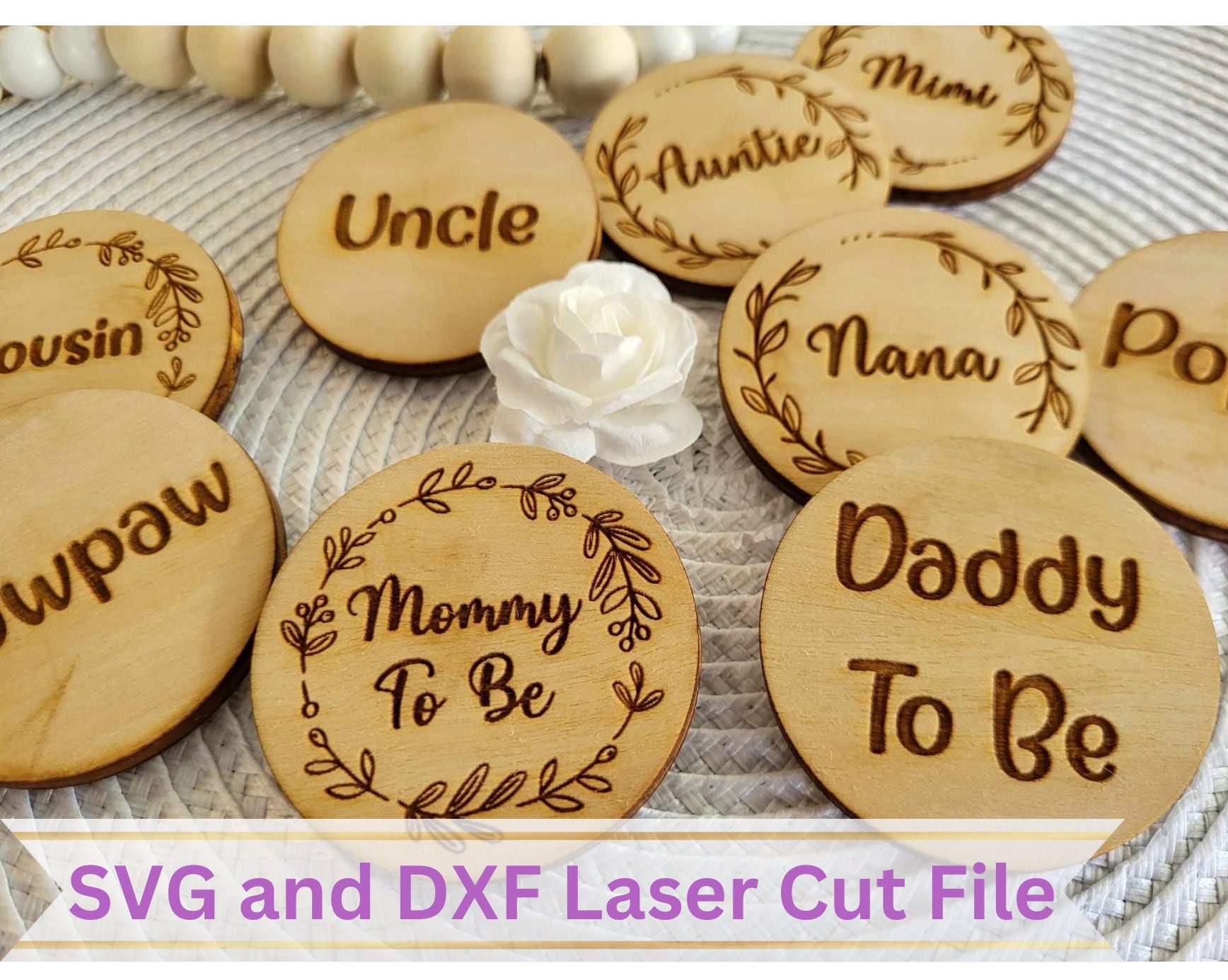 Baby Shower Laser Cut File, Digital Download File for Baby Shower, Baby ...