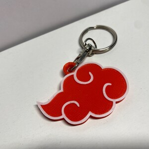 Akatski Symbol key Chain From Naruto - Etsy