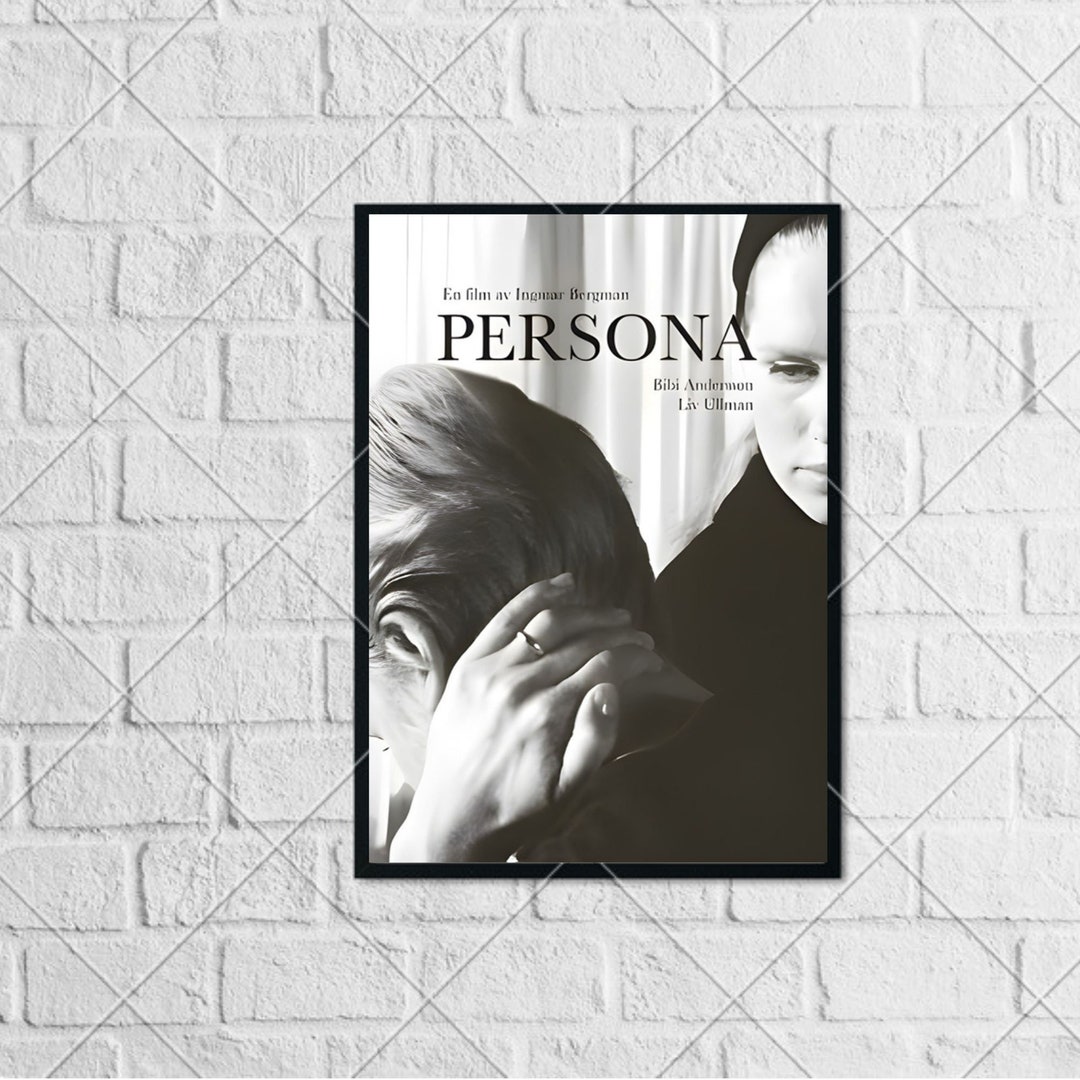 Persona Poster, 60s Movies Poster, Vintage 60s Movies Art, Ingmar ...