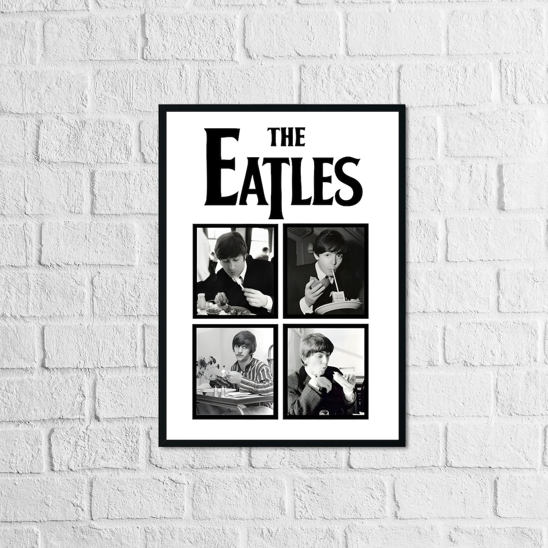 The Beatles Poster, the Beatles Art Print, Vintage Music Poster, Let It ...
