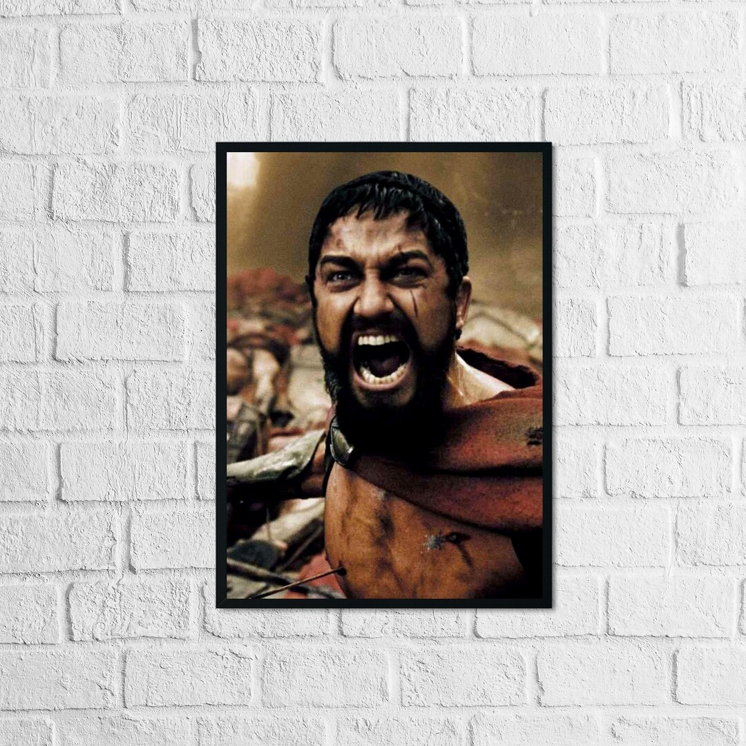 300 Spartan Poster, 300 Movie Poster, Ancient Greece Art, Leonidas Wall ...