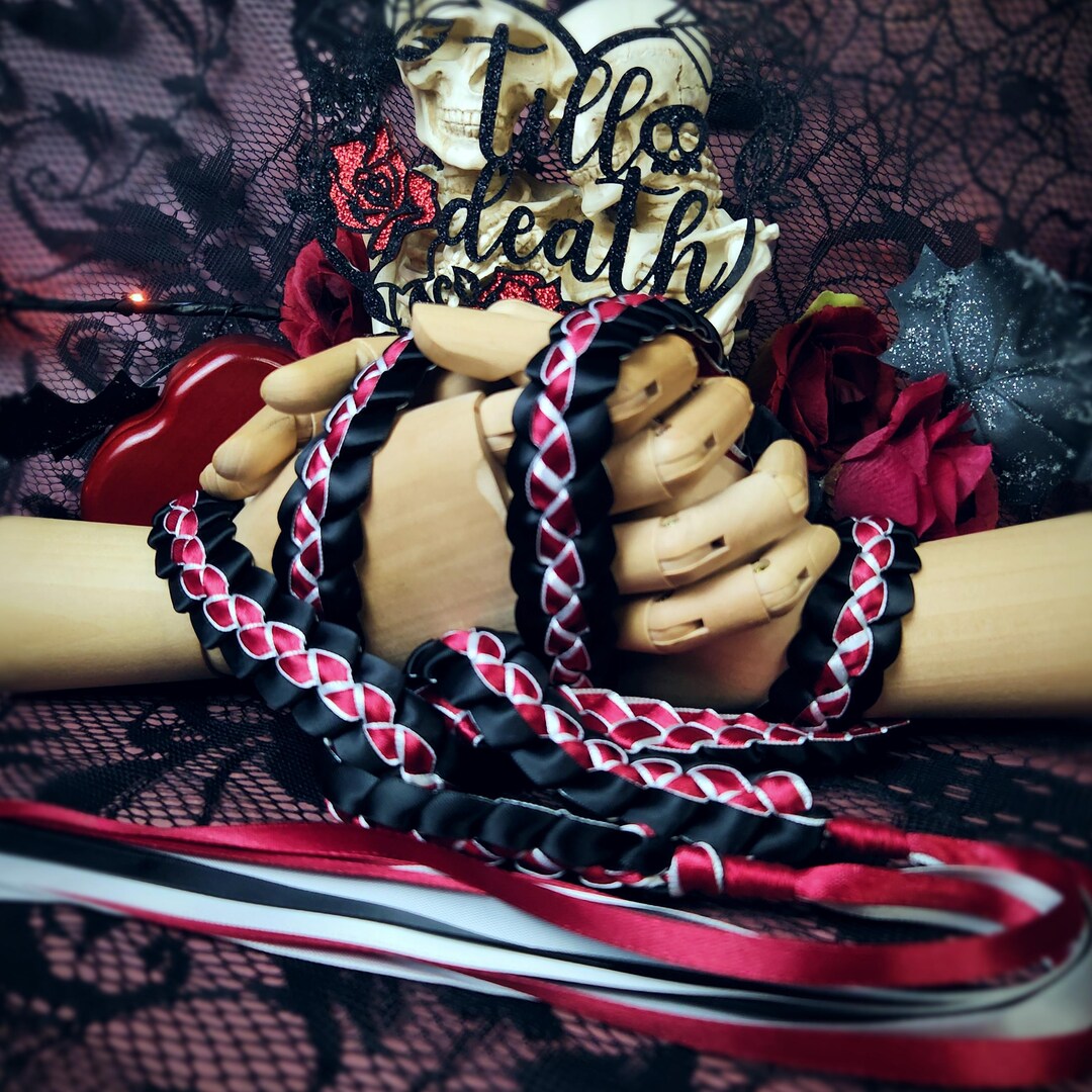Gothic Handfasting Cord: "til Death" - Customizable Black, Red, White ...
