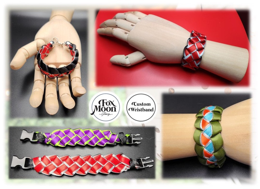 CUSTOM Woven Wristbands - Reversible Buckle or Clasp Ribbon Bracelets ...