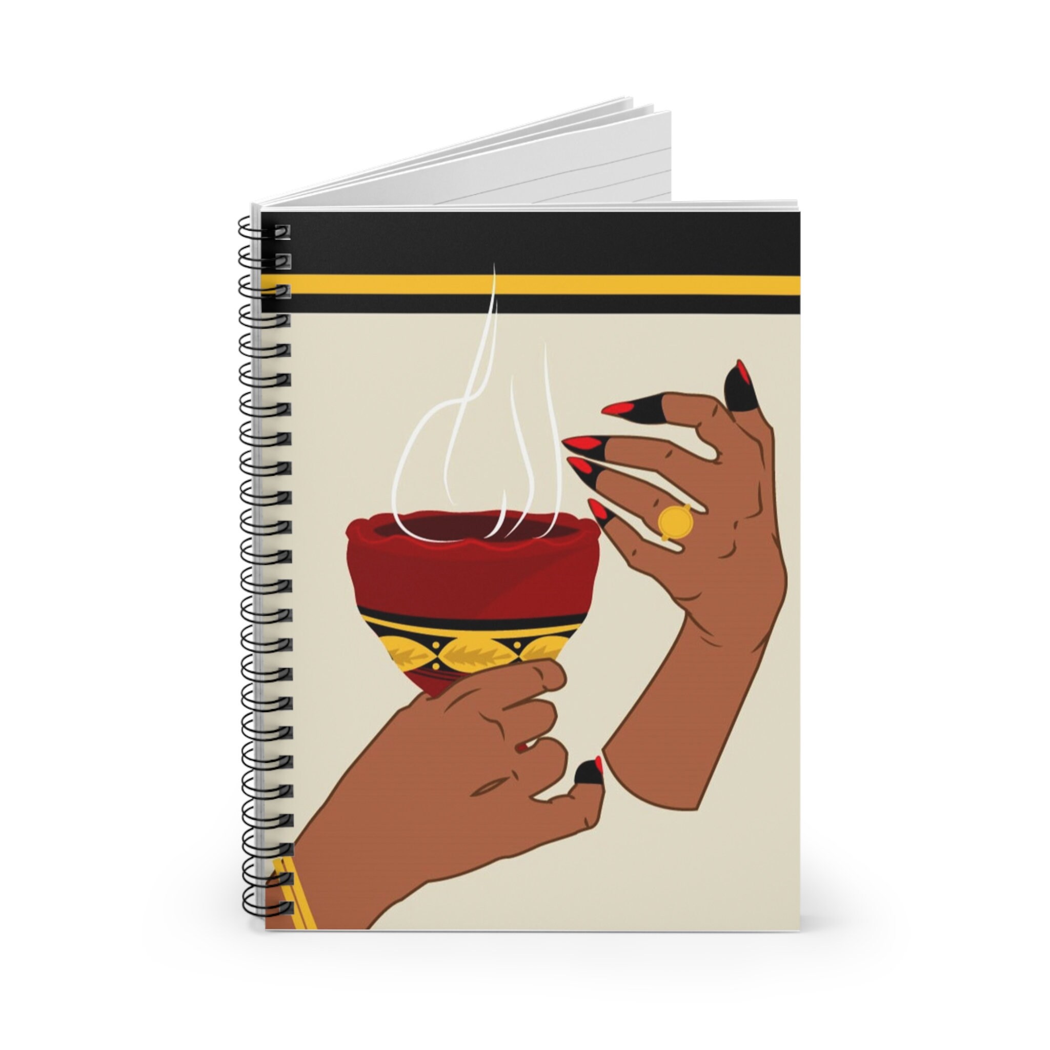 Sudanese African Notepadsbakhoor Spiral Notebook Ruled Line - Etsy