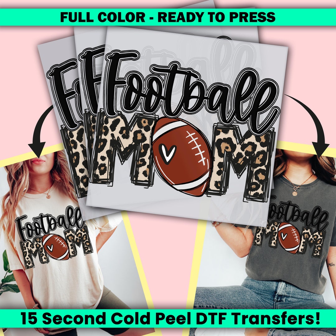 Football Mom DTF Transfer, Ready to Press, Personalized DTF Transfers ...