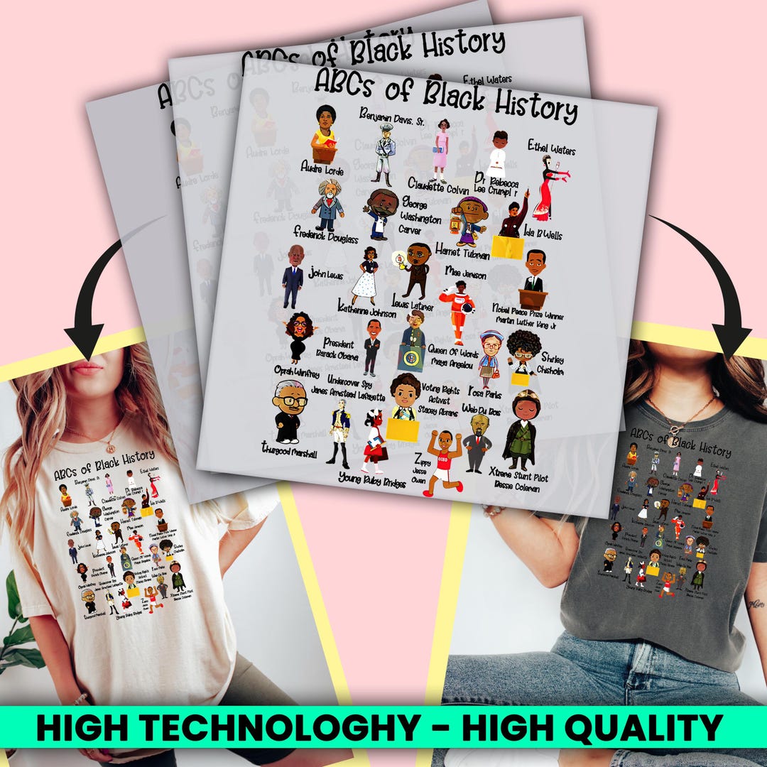 Abcs of Black History Month Pride Women Men Teacher: Martin Luther King ...